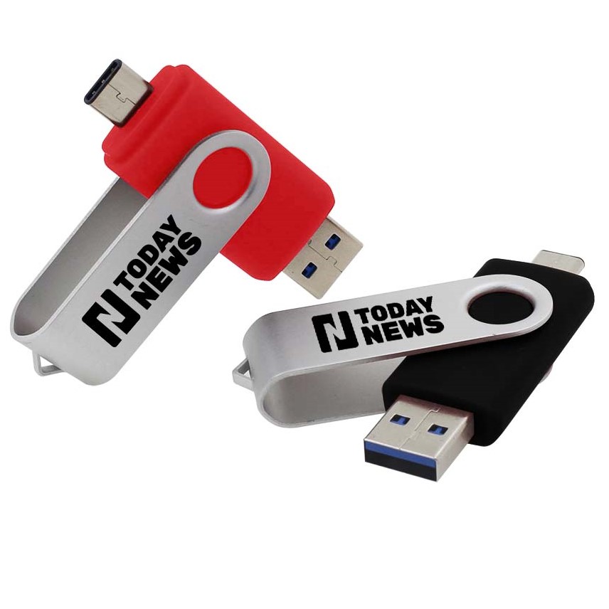 Buy Type-C Swivel Multi-Port USB Flash Drive | iPromo