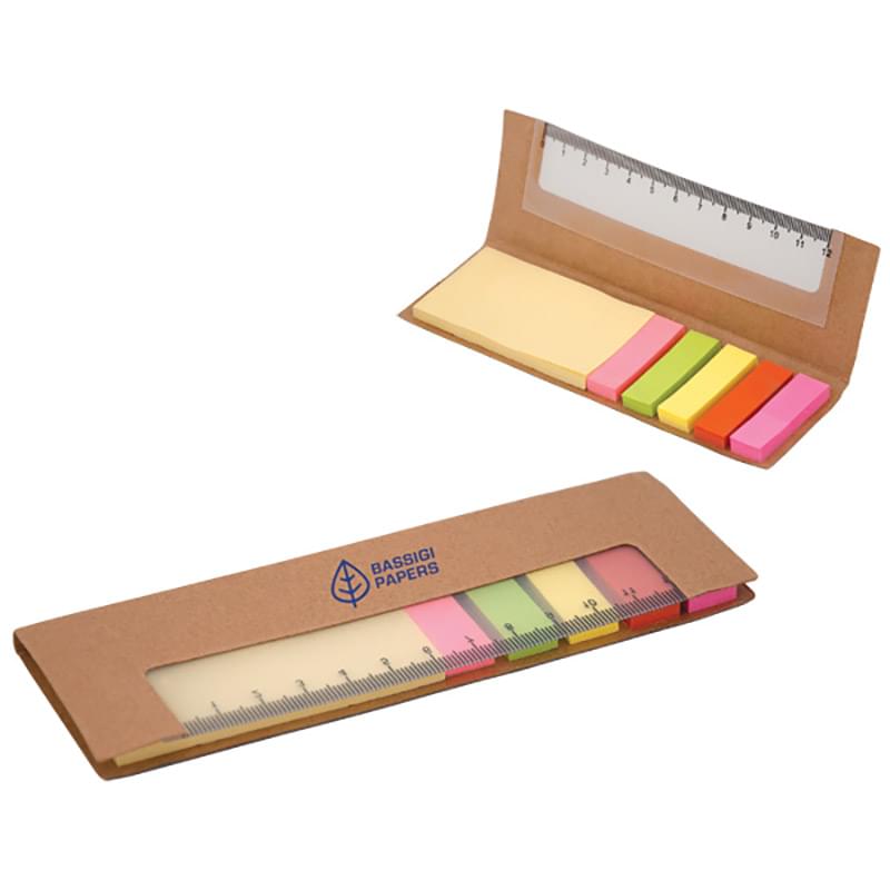Buy Sticky Notes in Cardboard Holder with Built-In Ruler | iPromo