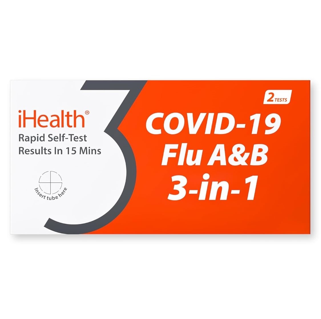 Buy iHealth Flu A&B/COVID-19 3-in-1 Rapid Test - 2 Tests per Box ...